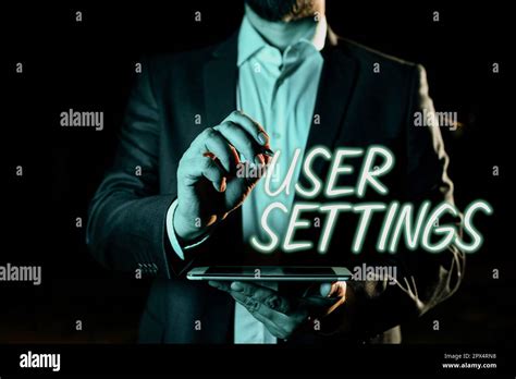 Inspiration Showing Sign User Settings Concept Meaning Configuration Of Appearance Operating