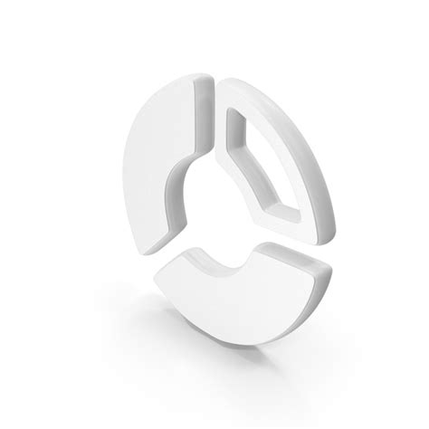 White Donut Chart Symbol 3d Object 2370751827 Shutterstock