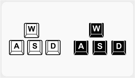Wasd Keyboard Buttons Icon Game Control Icon In Vector Illustration Wasd Keyboard Buttons Icon Game Control Icon In Vector Illustration
