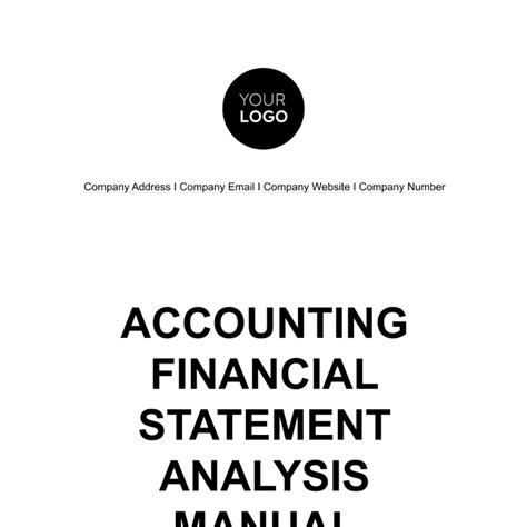 Accounting Financial Statement Analysis Manual Template Edit Online
