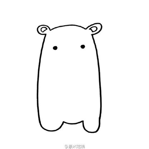 簡筆畫教程畫一隻拿情書的小熊 每日頭條