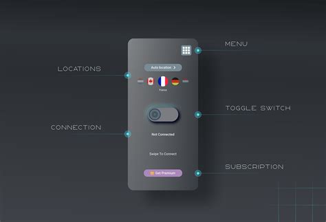 VPN App Design UX UI Behance