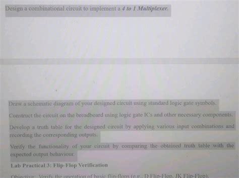 Design A Combinational Circuit To Implement A StudyX