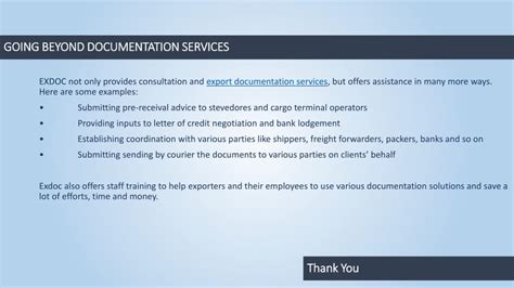 Ppt What Makes Exdoc A Premium Export Documentation Service