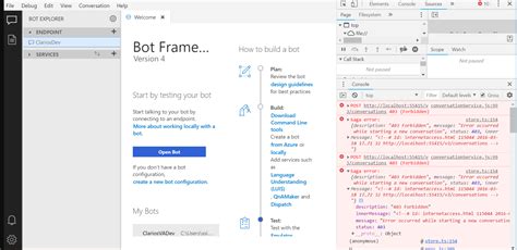 Ms Chatbot Is Not Open Chat Conversation Window In Emulator On Vm Getting 403 Error With Port