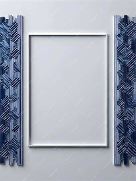 3d Ai Driven Algorithmic Border Frame Concept As A Minimalistic Border Frame With Algorithmic