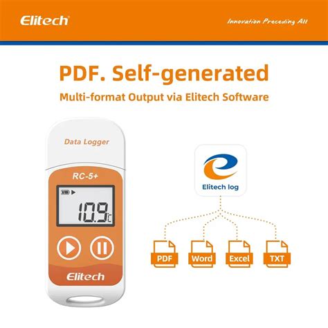 Elitech Rc Plus Reusable Usb Temperature Data Logger