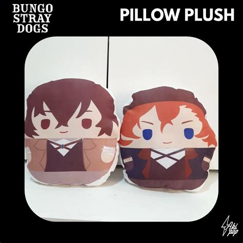Bungou Stray Dogs Bsd Pillow Plushie Plush Chuuya Dazai Osamu Shopee
