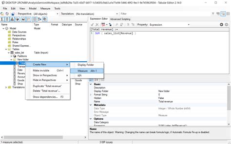 Excel With Allison Tabular Editor For Power Bi