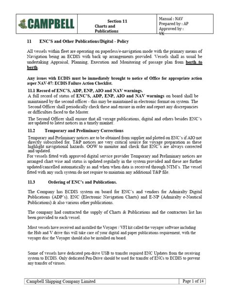 11 Navigation Manual Sect 11 Charts And Publications Pdf Navigation