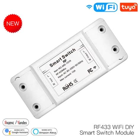 433mhz Wireless Smart Switch Rf Remote Control Receiver Wall Panel Transmitter Remote Control