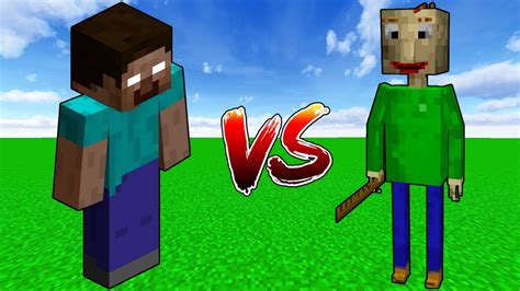 Baldi Vs Herobrine Minecraft Youtube