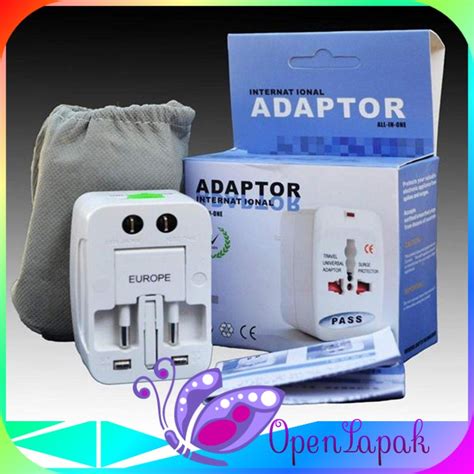 Jual Travel Adaptor Adapter Universal Internasional Colokan Eu Au Uk Us Power Plug Port Usb
