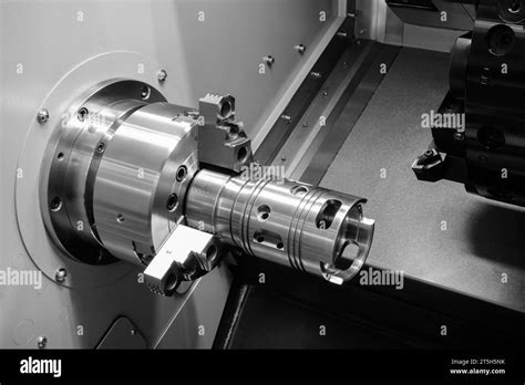 Manufacturing CNC Professional Lathe Machine Industrial Concept Stock Photo Alamy