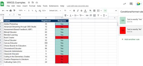 Google Sheets Tip Conditional Formatting Custom Formulas Tcea Technotes Blog