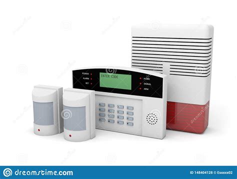 Box Code Password Detector Sensor Motion Security Stock Illustration