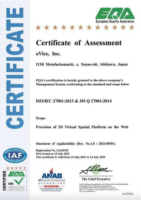 Iso 27001 Certification Ovice Help Center