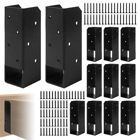 Rasugarlary Concealed Joist Hangers 12 Pcs 2x6 Joist Hanger Mounting