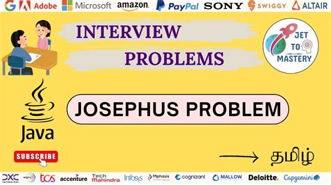 Josephus Problem Dsa Java Tamil Youtube