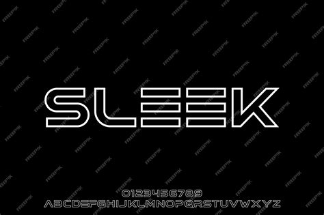Premium Vector Modern Sleek Linear Alphabet Display Font Vector Outline Decorative Technology