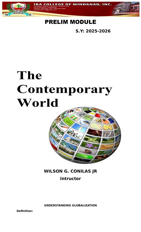 Sy Prelim Module Understanding Globalization Concepts And Dimensions