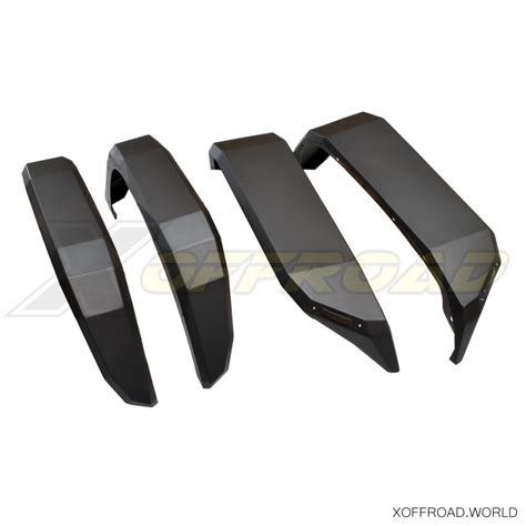 Kotfl Gelverbreiterungen Mit Hohem Radlauf Abstand Aluminium Vorne Hinten Schwarz Jeep