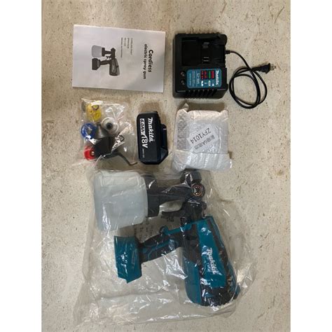 二手牧田 18v 噴漆槍 電動噴漆槍 Makita 18v 噴漆機 消毒機 電動噴槍 無氣噴漆機 電動工具 蝦皮購物