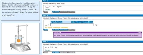 Solved Block A In The Figure Hangs By A Cord From Spring Chegg