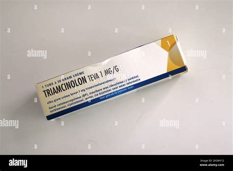 Photo Of Package Of Triamcinolone Cream Triamcinolon In Dutch A Glucocorticoid Produced By