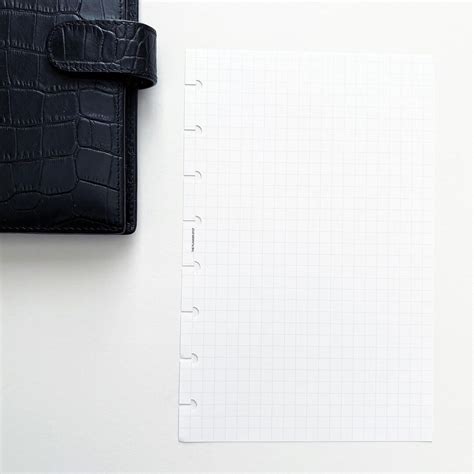 PRINTABLE Grid Notes Planner Insert Half Letter Size Etsy