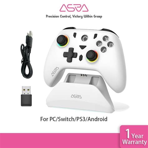[asrva Wireless Game Controller A1]pc 2 4g Wireless Gaming Controller With Hall Effect Rgb Led