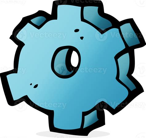 Cartoon Cog Symbol PNG