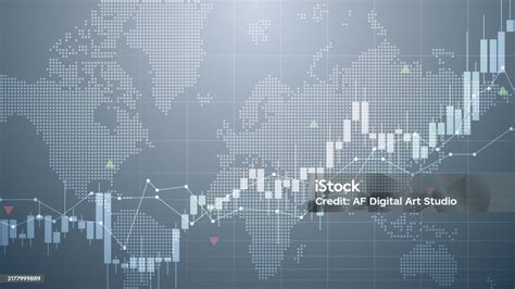 상승하는 주식 시장의 그림 금융 막대 차트 촛대 채권 데이터 그리고 세계 지도 배경에 있는 상향 곡선 그래프 개선된 비즈니스