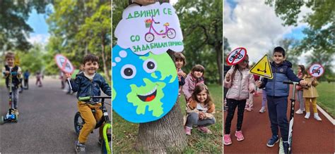 Формирање на здрави животни навики уште од мали нозе Возење велосипед и тротинет за ден без