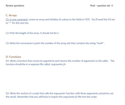 Solved C Arrays C1 In One Command Create An Array And