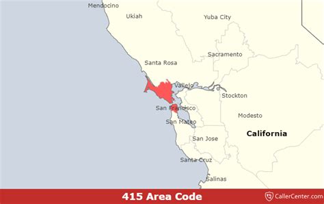 Area Code 415 Map Time Zone And Phone Lookup