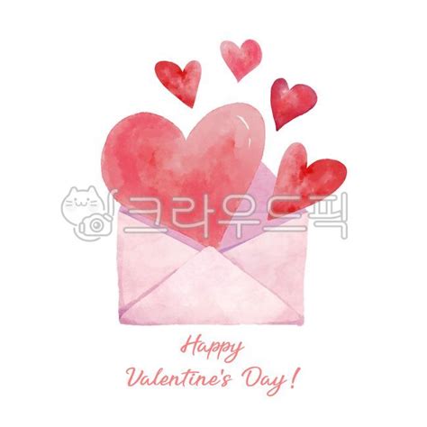 발렌타인데이 2월 로맨스 사랑 하트 사진이미지일러스트캘리그라피 Ok디자인작가