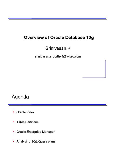 Oracle Dba Basics 2 Pdf Database Index Sql