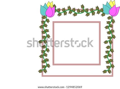 Picture Frame Draw Assemble Vector Stock Vector Royalty Free
