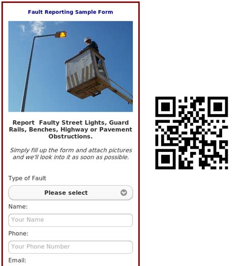 The Qryptal Blog Qr Codes With Mobile Form For Public Feedback And Fault Reporting