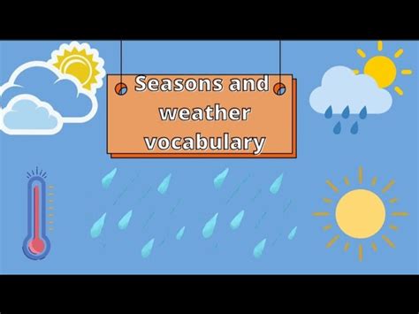 Vocabulary Tutorial Seasons And Weat… English Esl Video Lessons