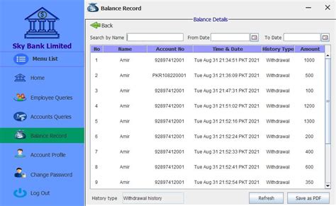 Github Meamirghafoorbank Management System With Atm Feature Using Java Gui Interface This