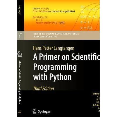 A Primer On Scientific Programming With Python Rd Pdf Files