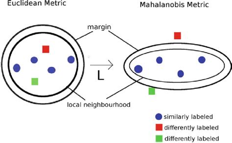 Illustration Of Large Margin Nearest Neighbor Distance Metric Learning