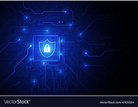 Premium Security Cyber Digital Concept Abstract Vector Image