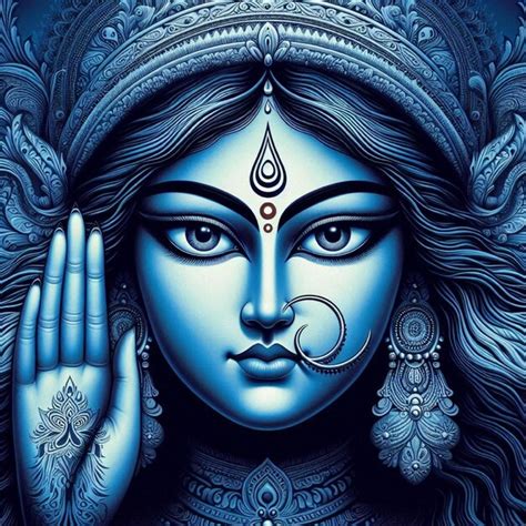 Worship Debi Durga Ma For Peace And Happiness In Life Premium Ai