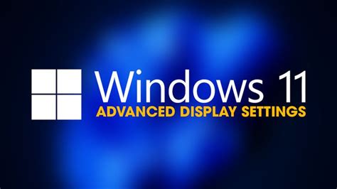 How To Fix Advanced Display Settings Missing On Windows 11 Windows Advanced Graphics Display
