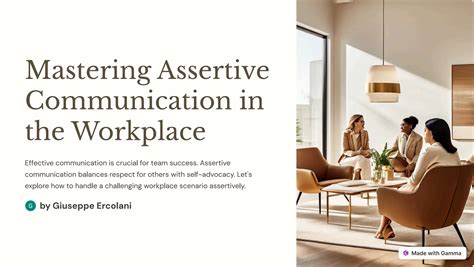 Mastering Assertive Communication In The Workplacepdf