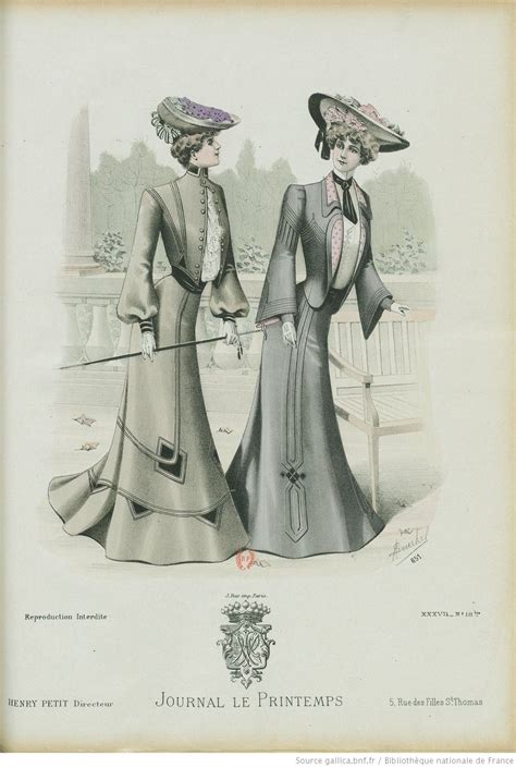 Mode Palace Album Mensuel Des Dernières Créations Parisiennes 1902 10 Gallica Gravures De