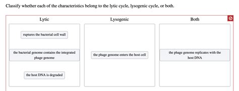 solved classify whether each of the characteristics belong